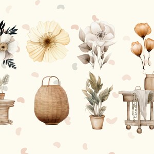 Boho Sticker Pack Digital | Boho Vibes Digital Planner Stickers ...