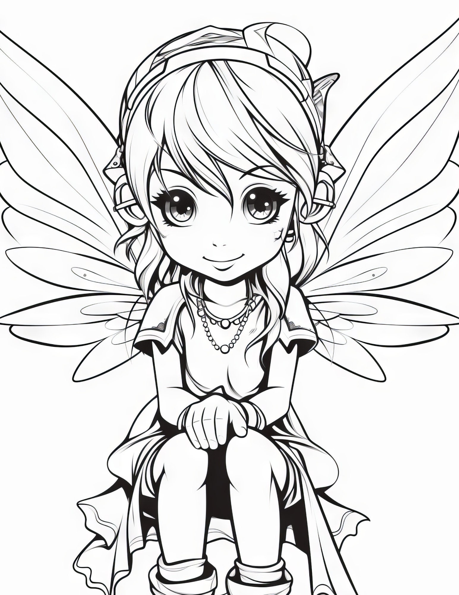 Printable Fairy Coloring Book | Magical Coloring Pages for Kids and ...
