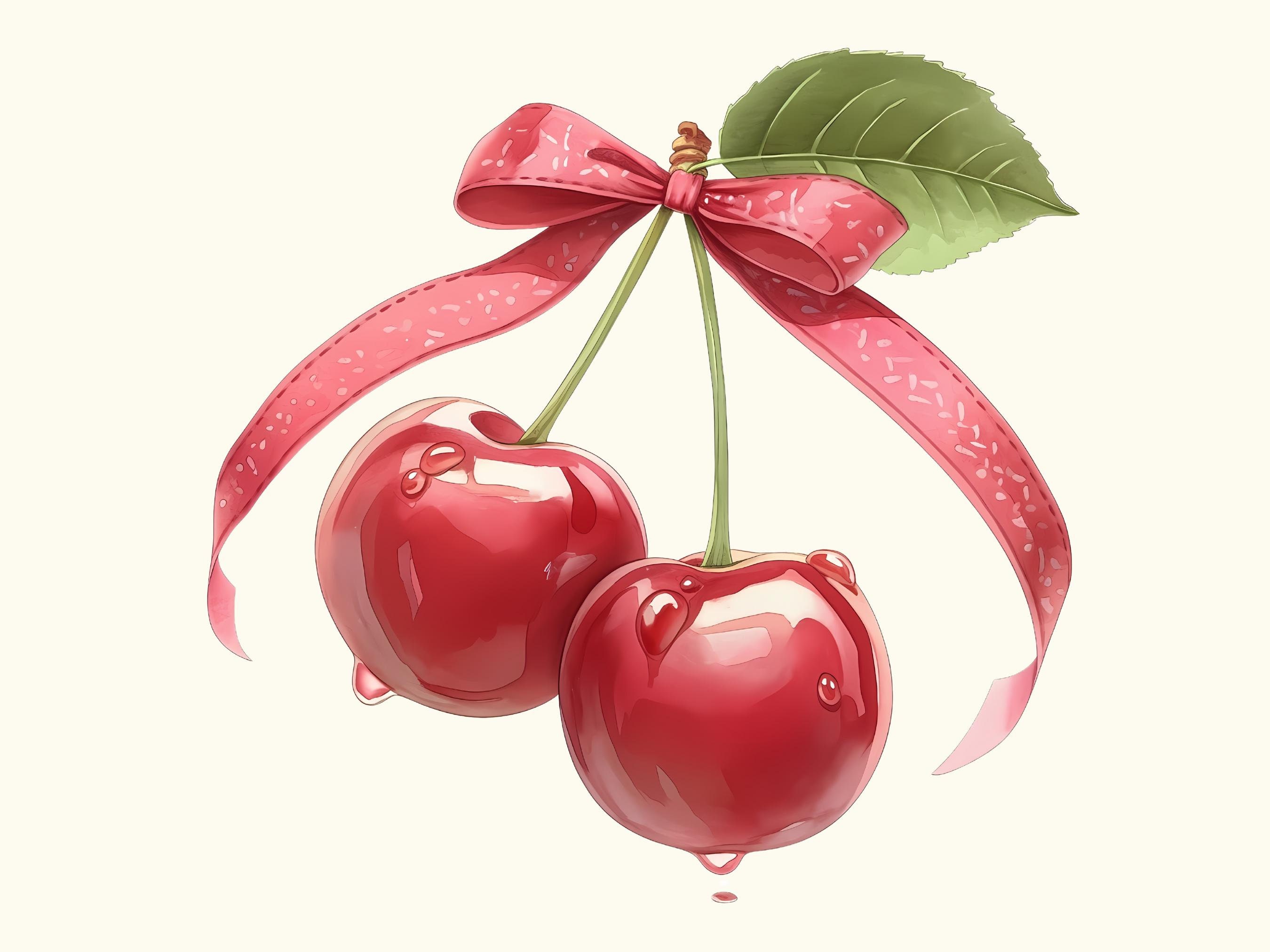 Coquette Cherries Design for Shirt Cherry Bow Shirt Design Cherry ...