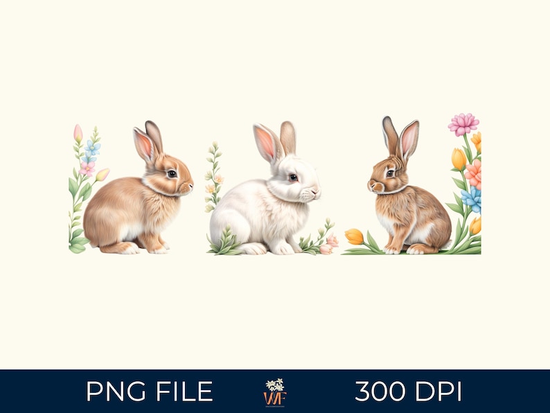 Watercolor Pastel Rabbit Clipart Pastel Bunny Clipart Easter Bunny PNG ...