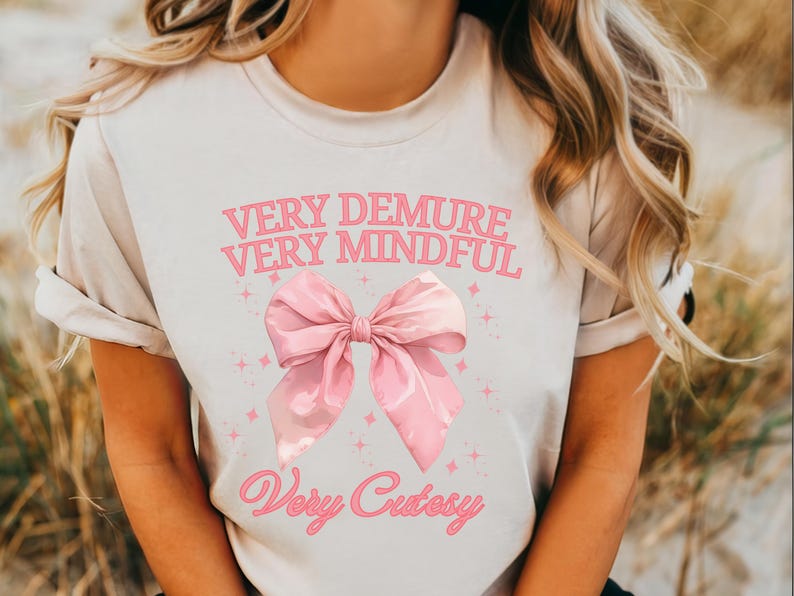 Very Demure Very Mindful Very Cutesy PNG for Shirts Gen Z Aesthetic ...