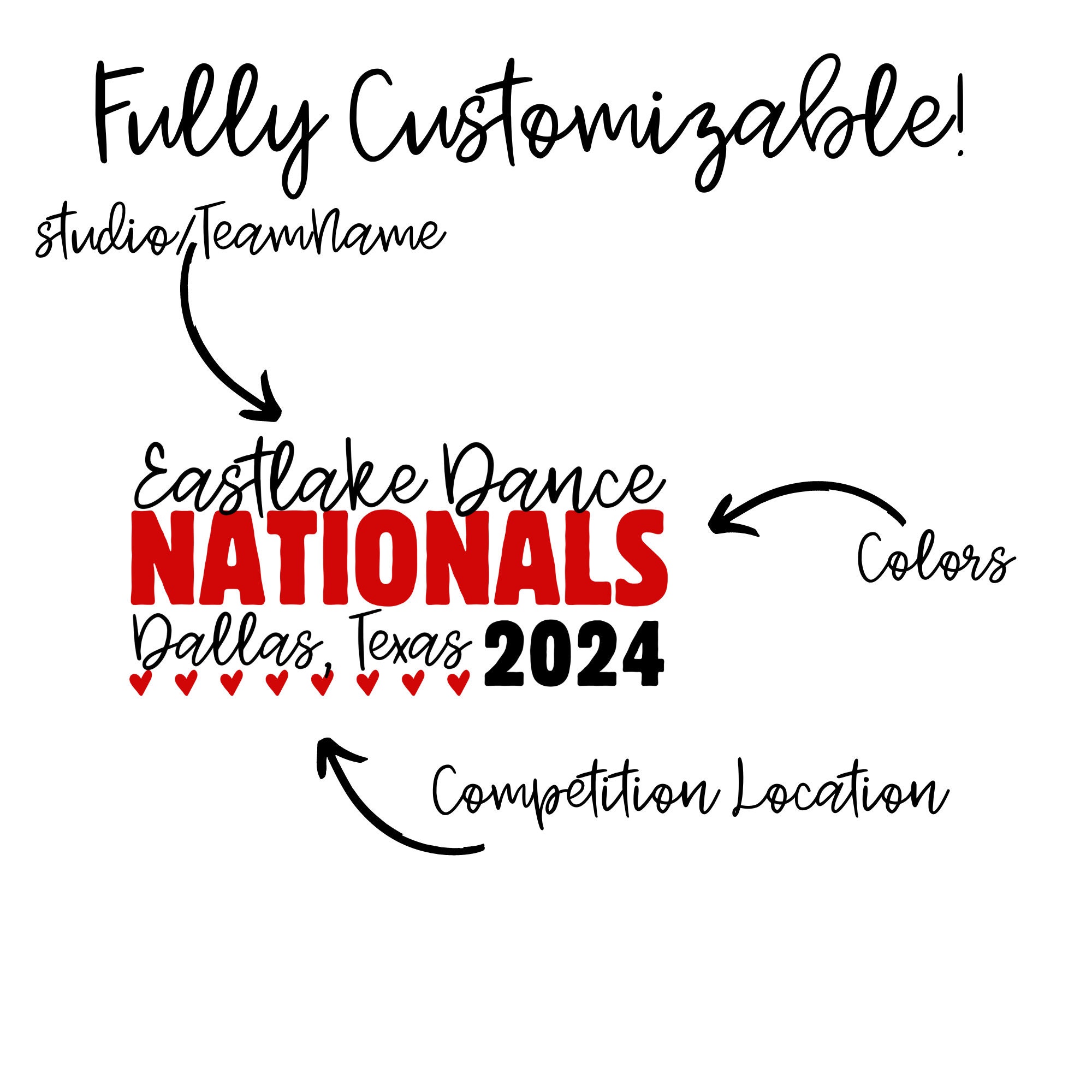Dance Team Nationals Personalized T-shirts: Dance Studio Nationals ...