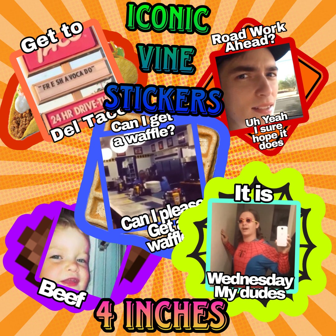 Iconic Vine Stickers - Etsy