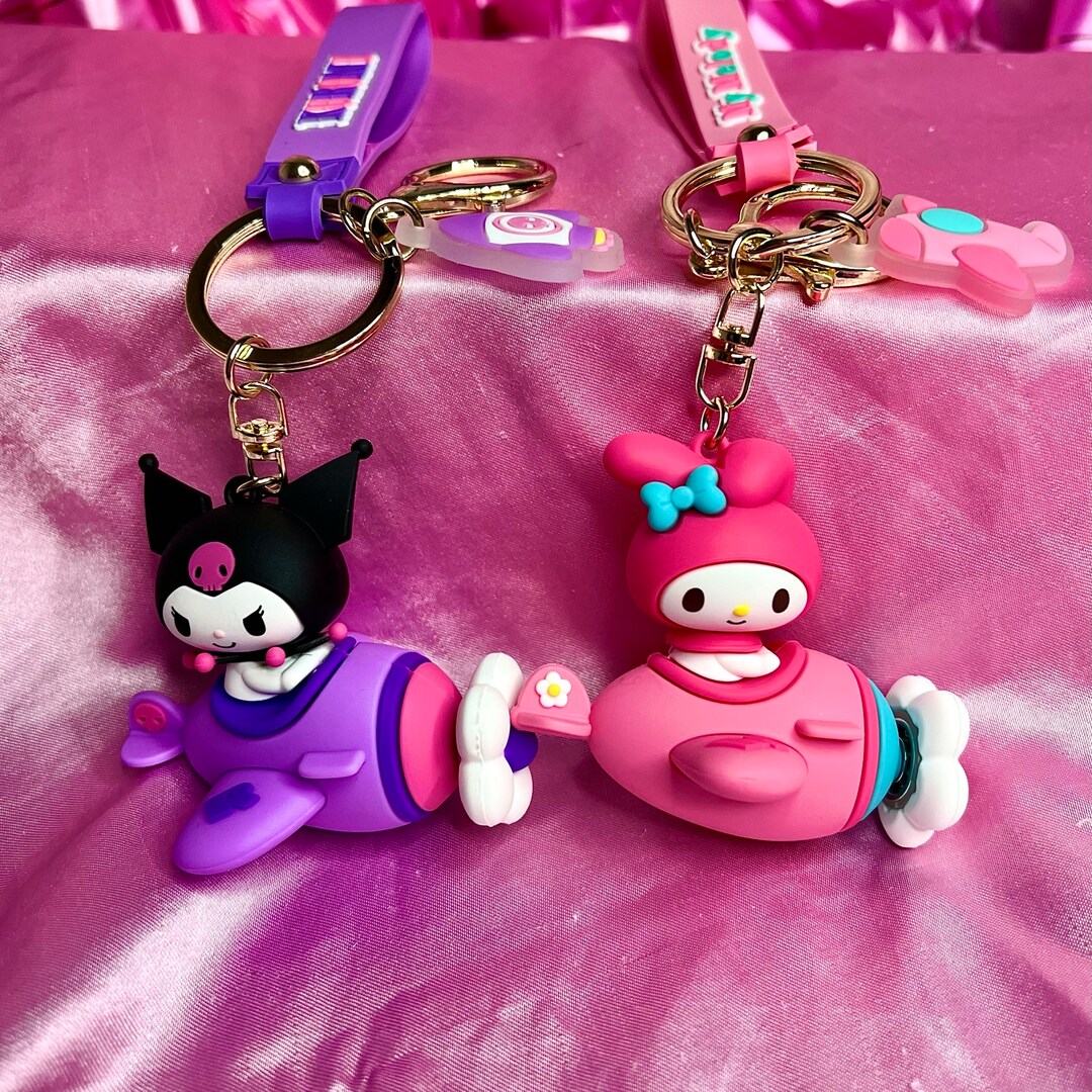 Kuromi and My Melody Fidget Spinner Keychains Interactive Cute - Etsy