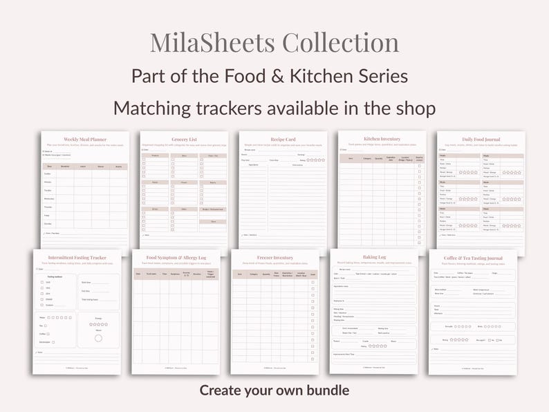 Food Journal Printable, Mindful Eating Tracker (digital Download ...