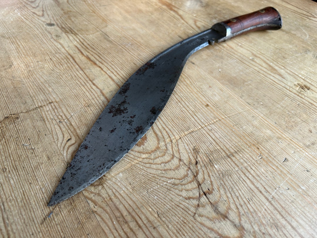 WW2 ORIGINAL MK2 Kukri British Fighting Knife Sword Pioneer Calcutta ...