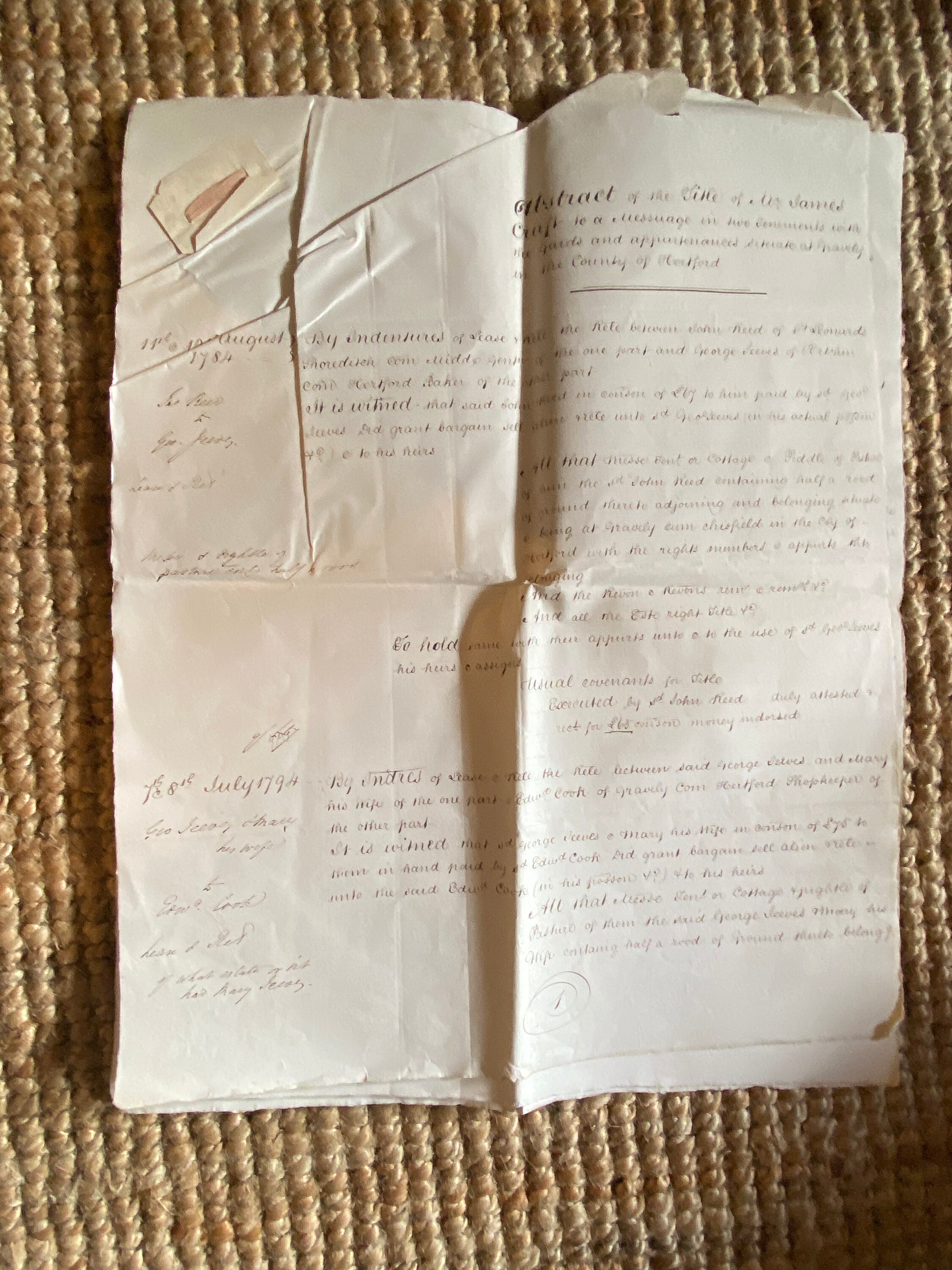 1851 Victorian Antique Paper Manuscript Ephemera Indenture Mortgages ...