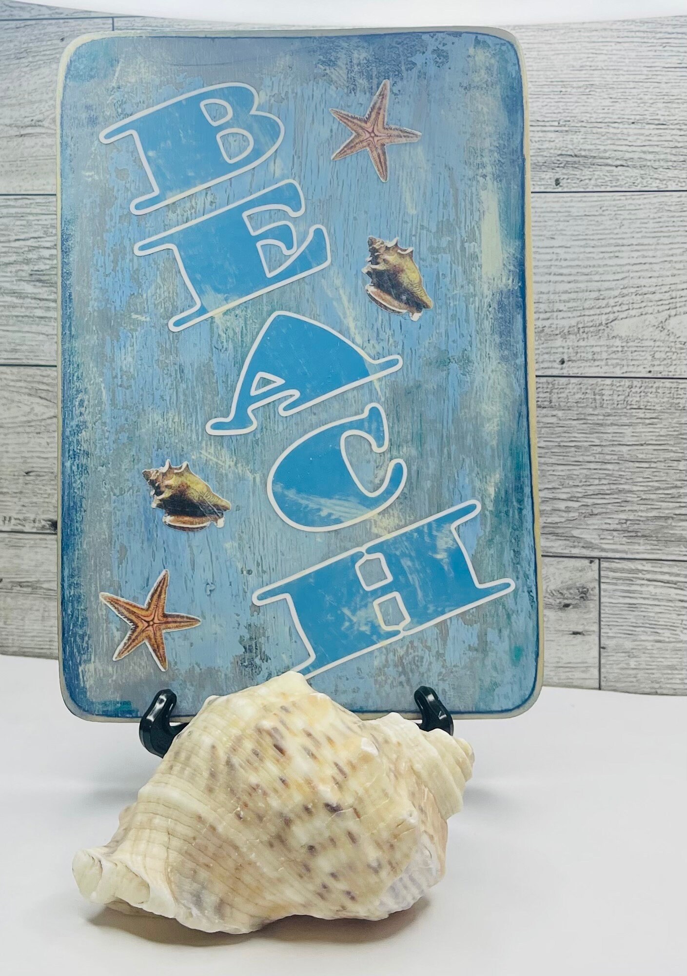 Beach Sign Wood Beach Sign Rustic Beach Sign Standing Sign With Stand ...