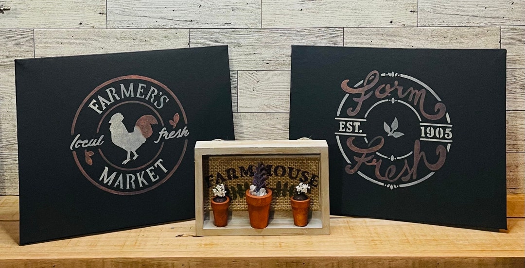 Farmhouse Shadow Box Hanging Farmhouse Sign Standing Farmhouse Sign ...