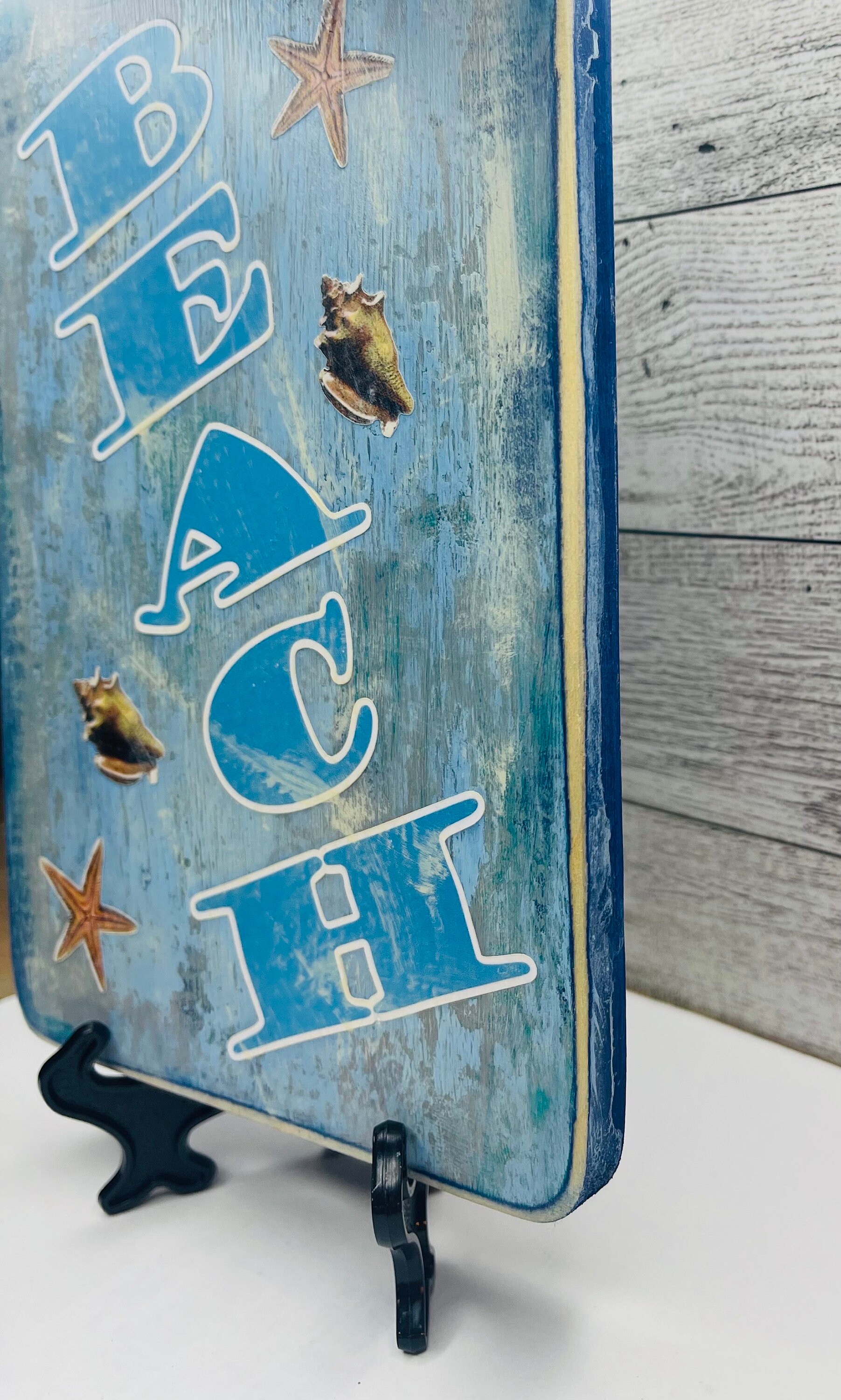 Beach Sign Wood Beach Sign Rustic Beach Sign Standing Sign With Stand ...