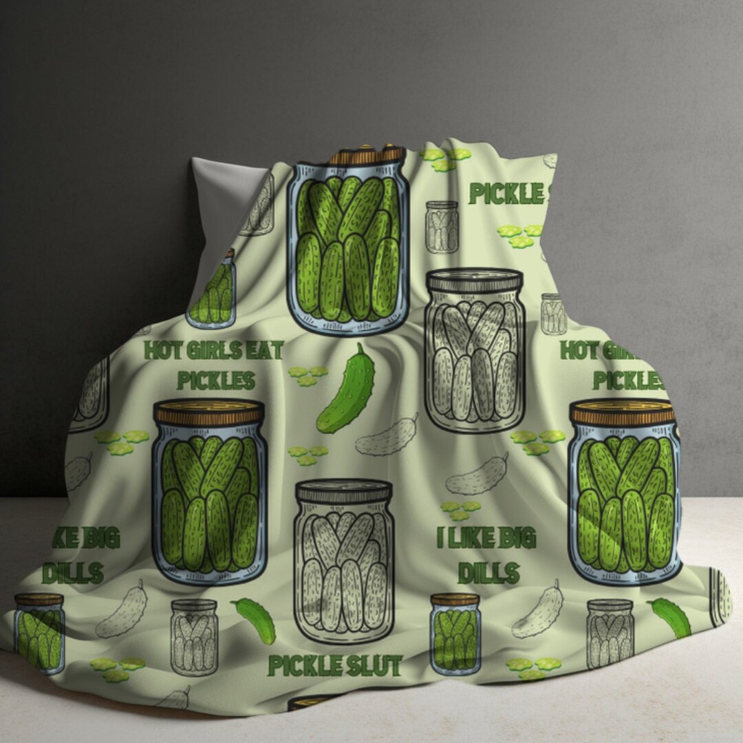 Funny Pickle Blanket for Girl Pickle Lover Blanket Gift Funny Blanket ...