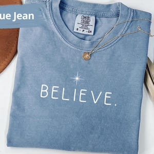 Comfort Colors Believe Christmas Shirt, Bellieving Christmas Gift, Xmas ...
