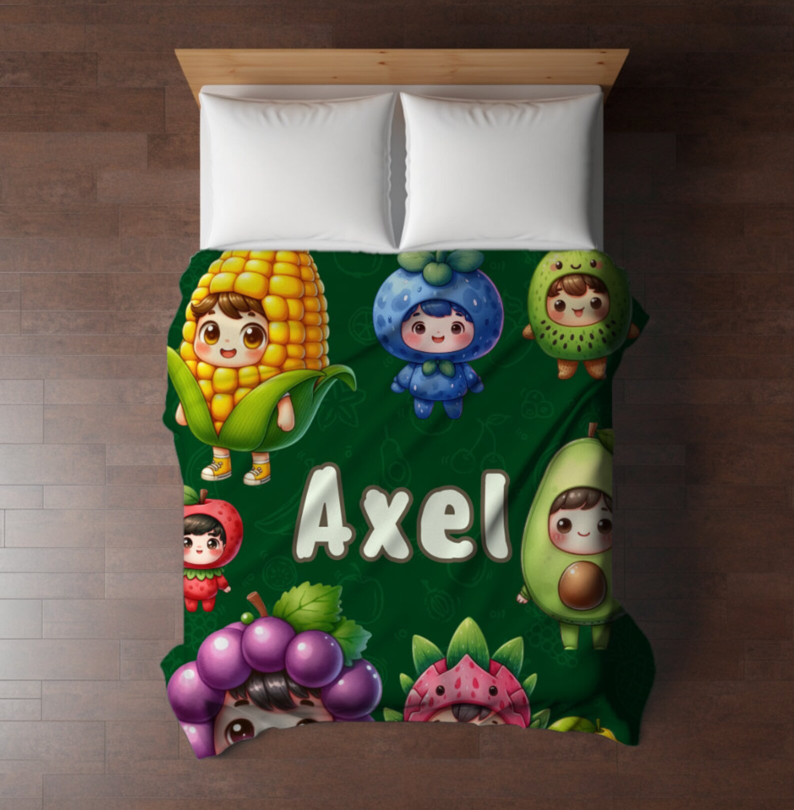 Custom Fruit Blanket, Funny Fruit Throw, Fruit Baby Blanket Gift, Fruit ...