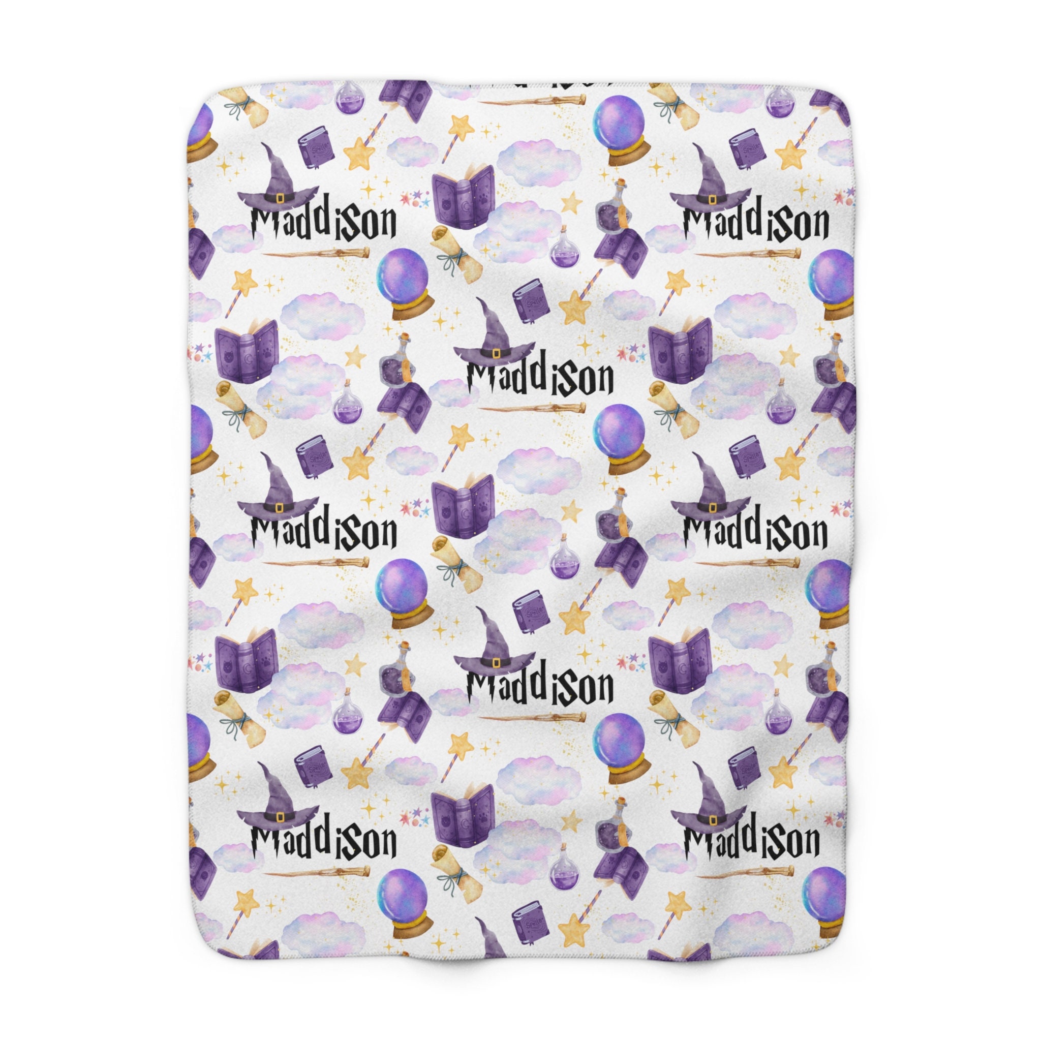 Customized Wizard Baby Blanket Magical Baby Blanket Little Wizard ...