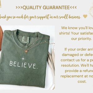 Comfort Colors Believe Christmas Shirt, Bellieving Christmas Gift, Xmas ...