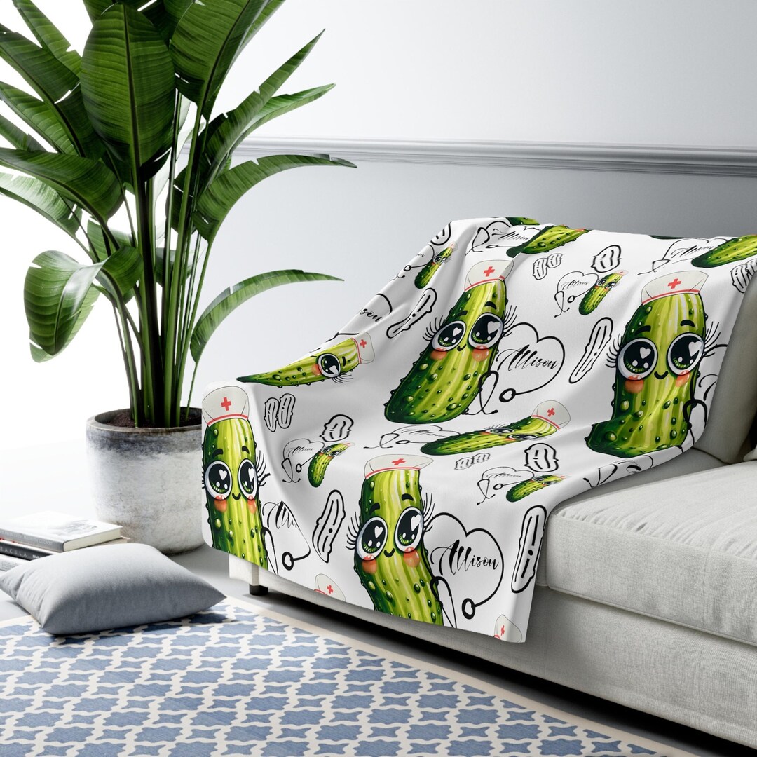 Nurse Pickle Name Blanket Pickle Lover Blanket Gift for Nurse Nurse ...