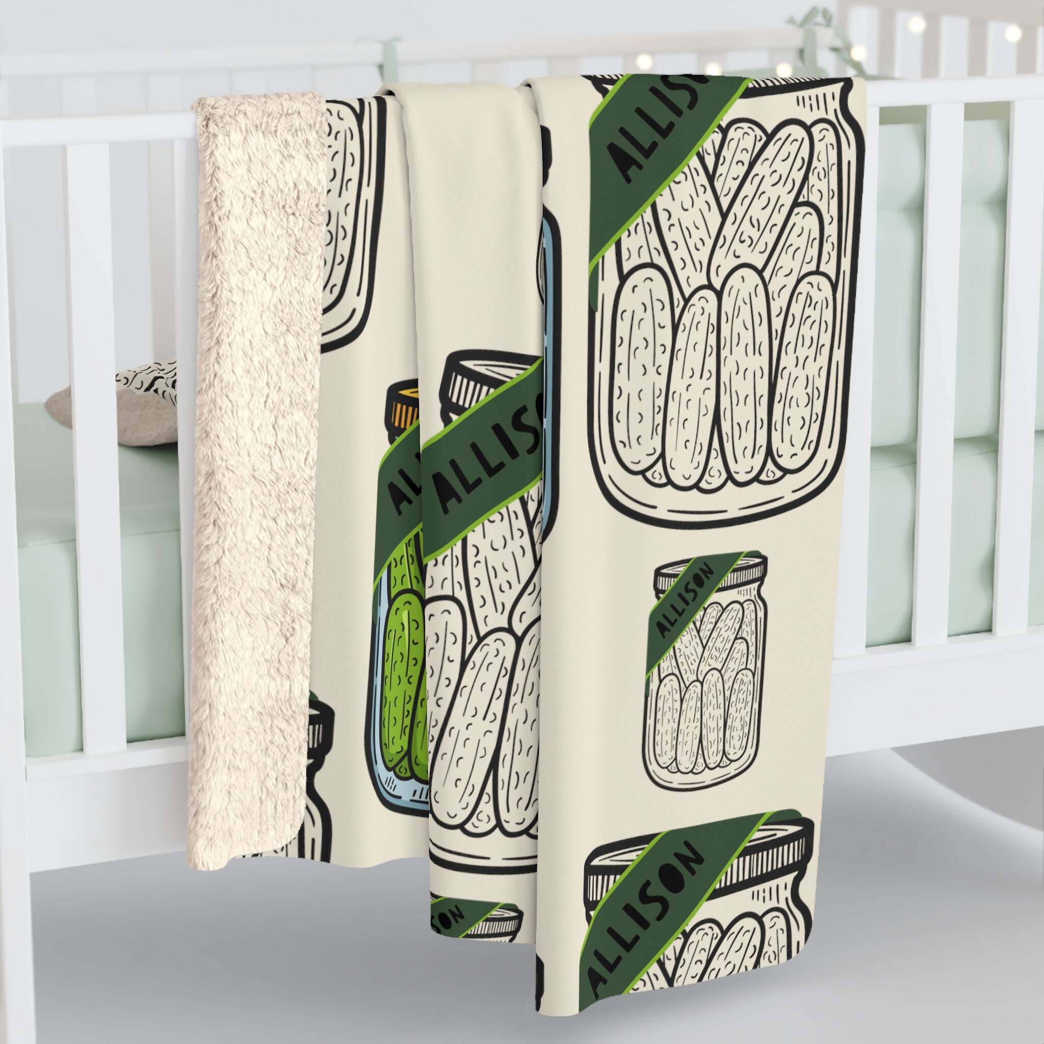 Customized Pickle Name Blanket Pickle Lover Blanket Gift Funny Blanket ...