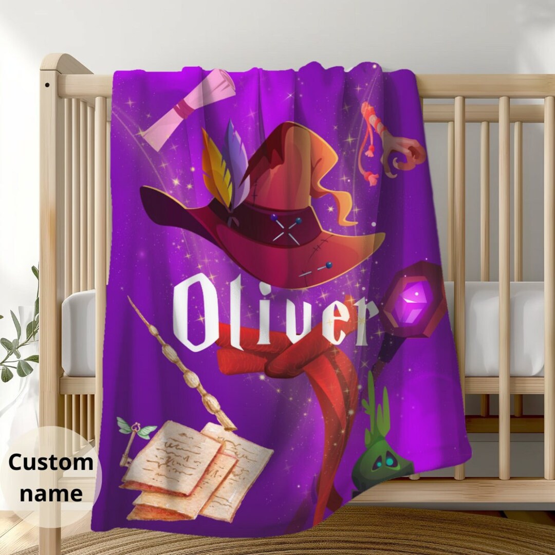 Custom Wizard Baby Blanket Magical Baby Blanket Wizard Blanket Gift for ...