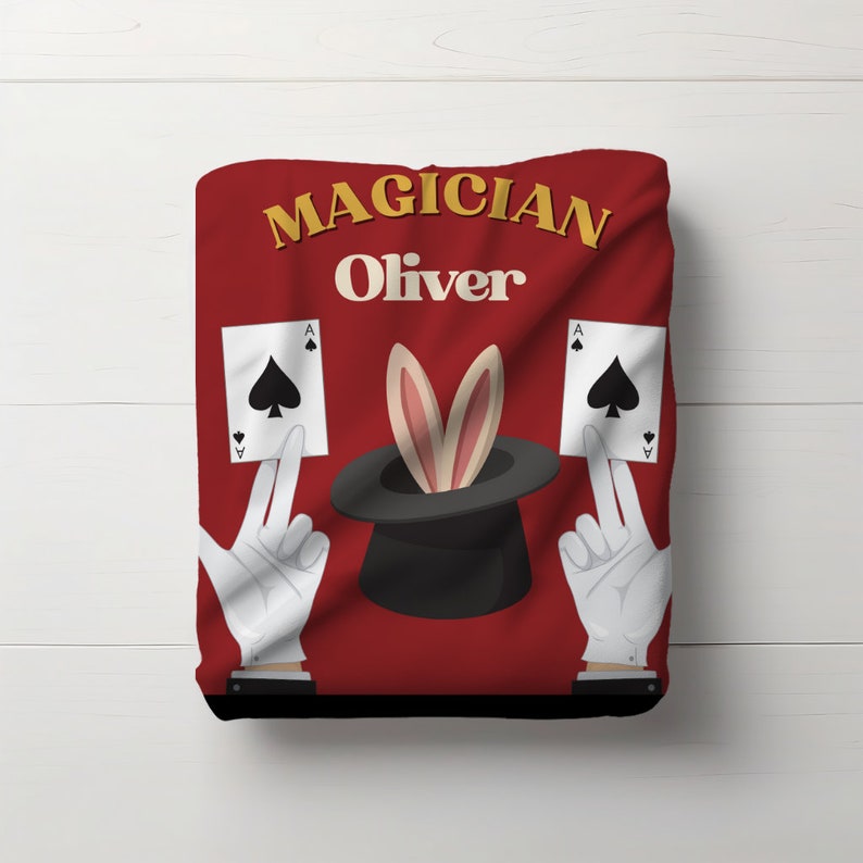 Personalized Magician Blanket Magic Blanket Magician Gift Magical Baby ...