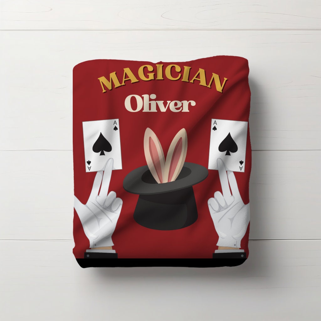 Personalized Magician Blanket Magic Blanket Magician Gift Magical Baby ...