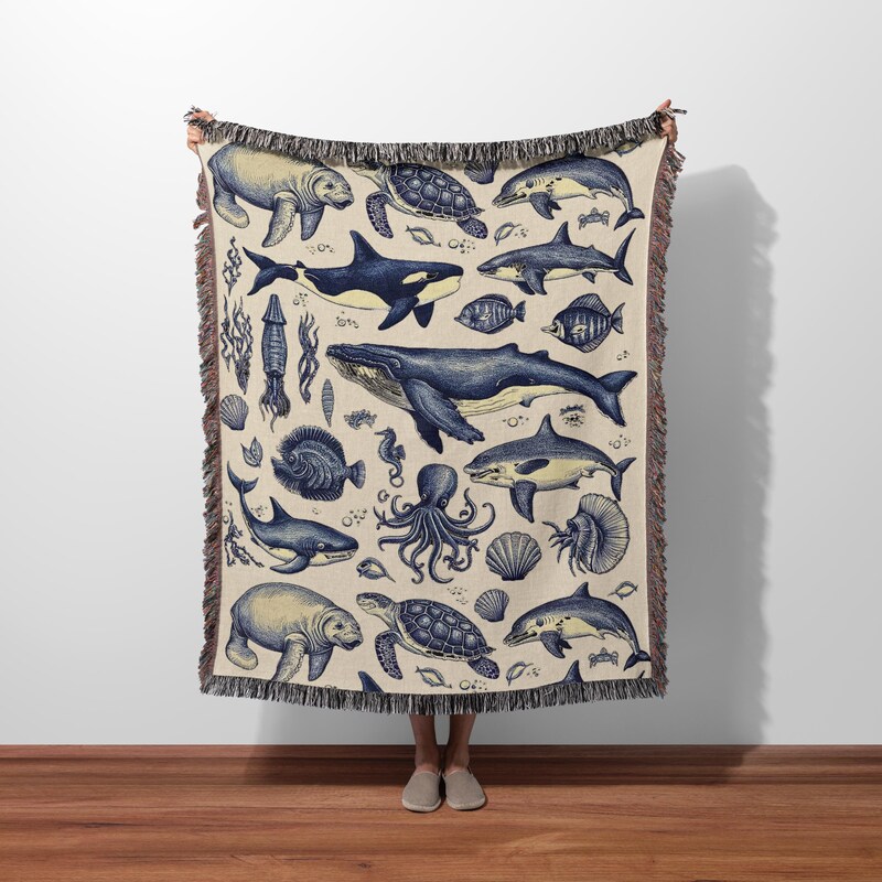 Ocean Animal Tapestry - Etsy