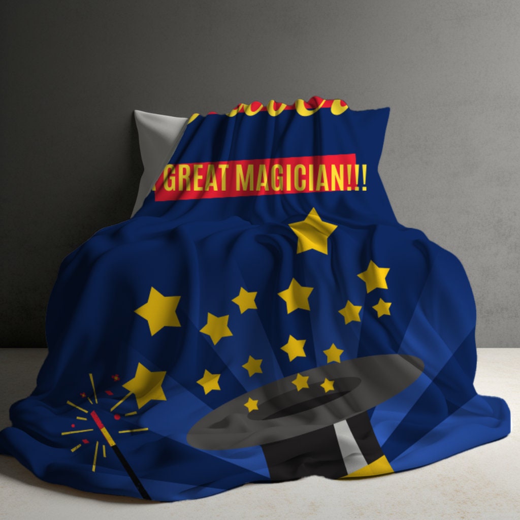Personalized Magician Blanket Magic Blanket Magician Gift Magical Baby ...