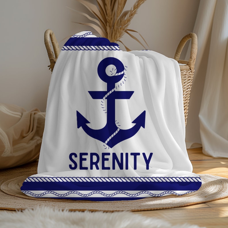Personalized Boat Blanket, New Boat Owner Gift, Father Days Gift Custom ...