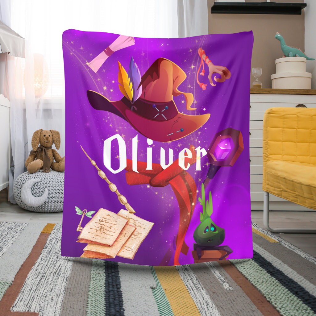 Custom Wizard Baby Blanket Magical Baby Blanket Wizard Blanket Gift for ...
