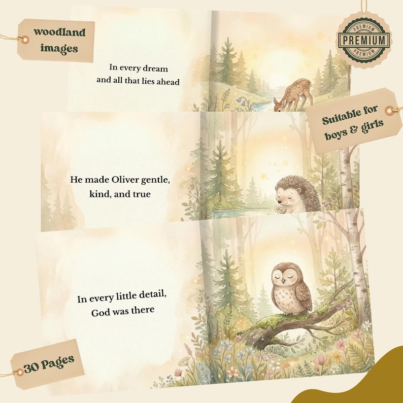 Personalized Baby Book With Name, Christian Storybook, Baptism Gift for ...