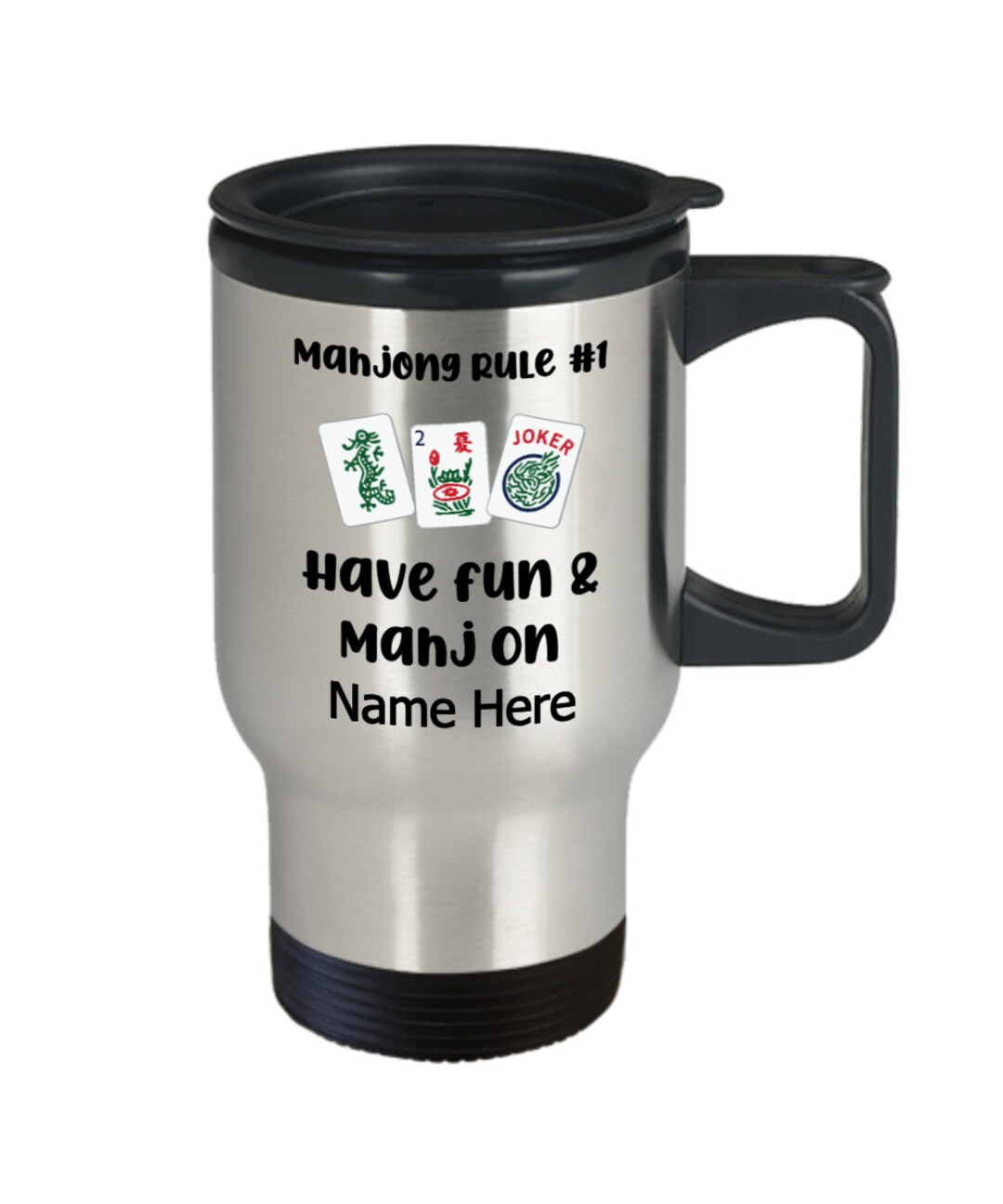 Mahjong Travel Mug Rule #1 Have Fun Mahj On - Etsy