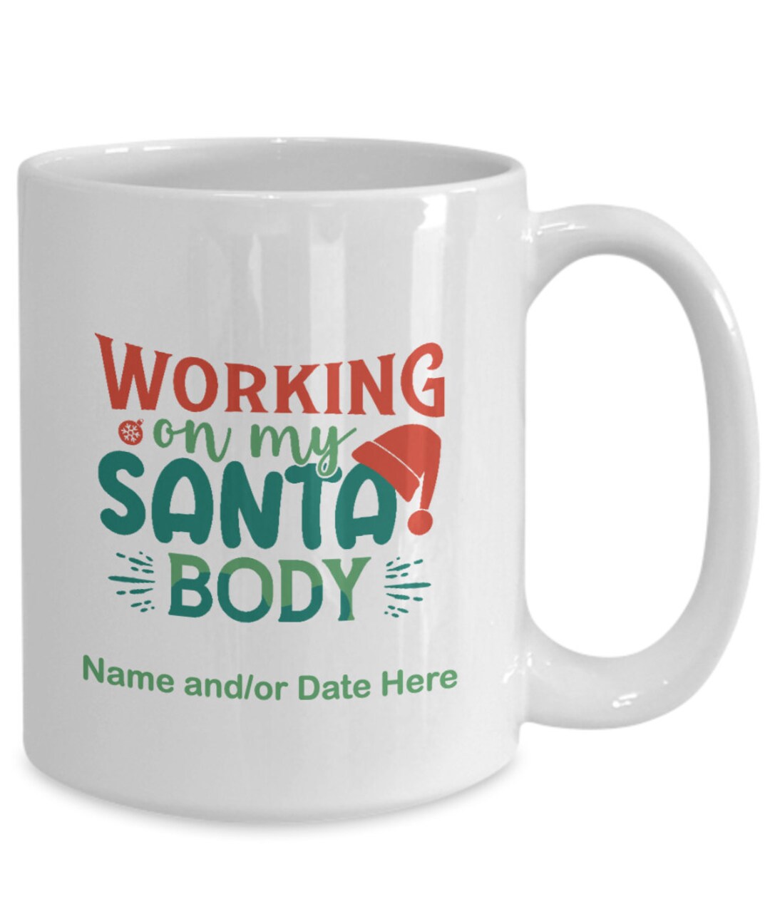 Santa Snarky Funny Personalized Custom Body Gift for Friend Neighbor ...
