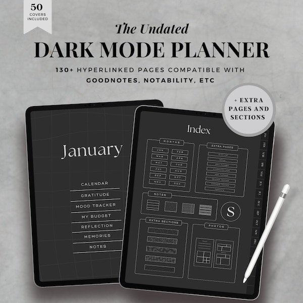 Undated Digital Planner - Etsy