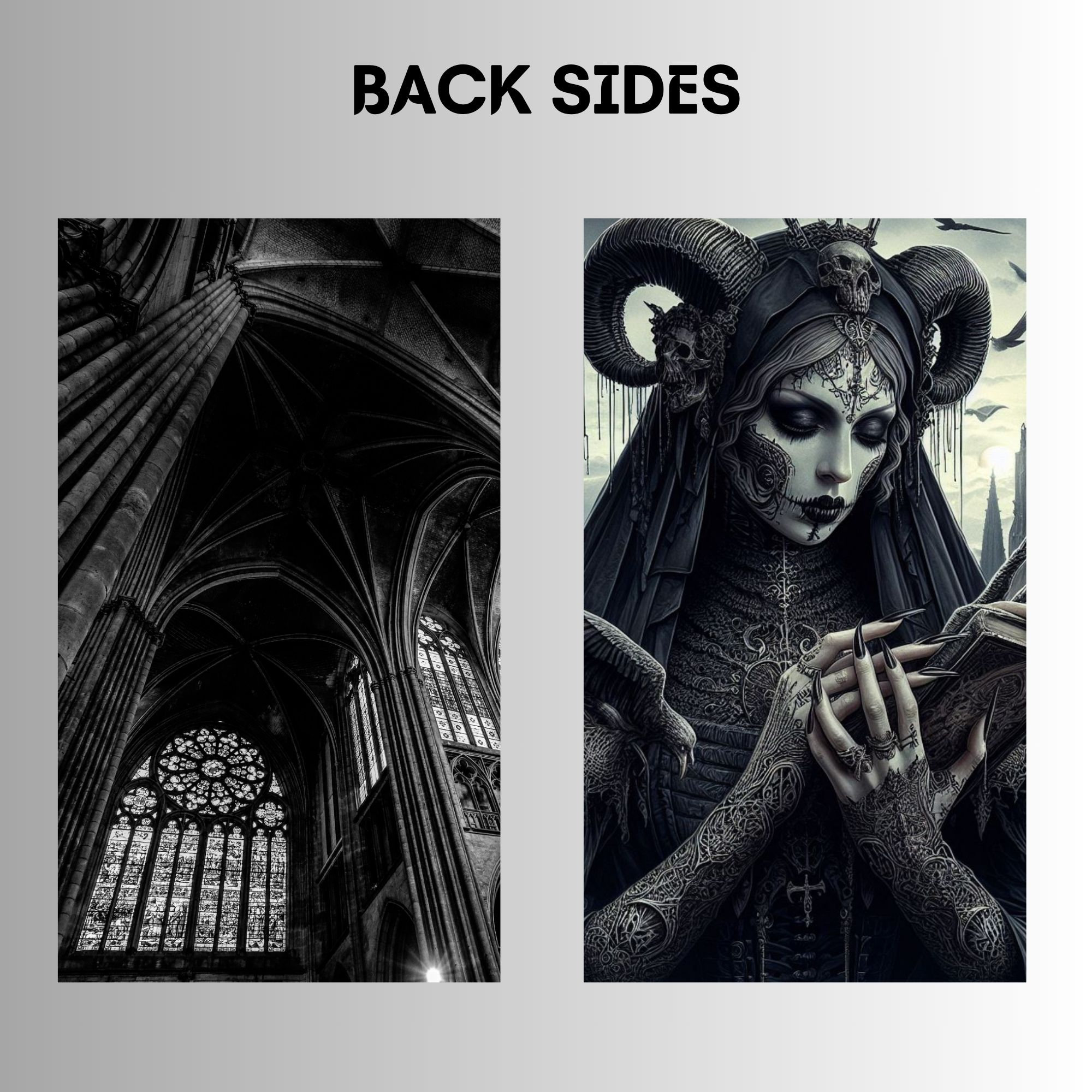 78 Tarot Cards Deck, Gothic Tarot Cards, Printable Oracle Deck, Digital ...