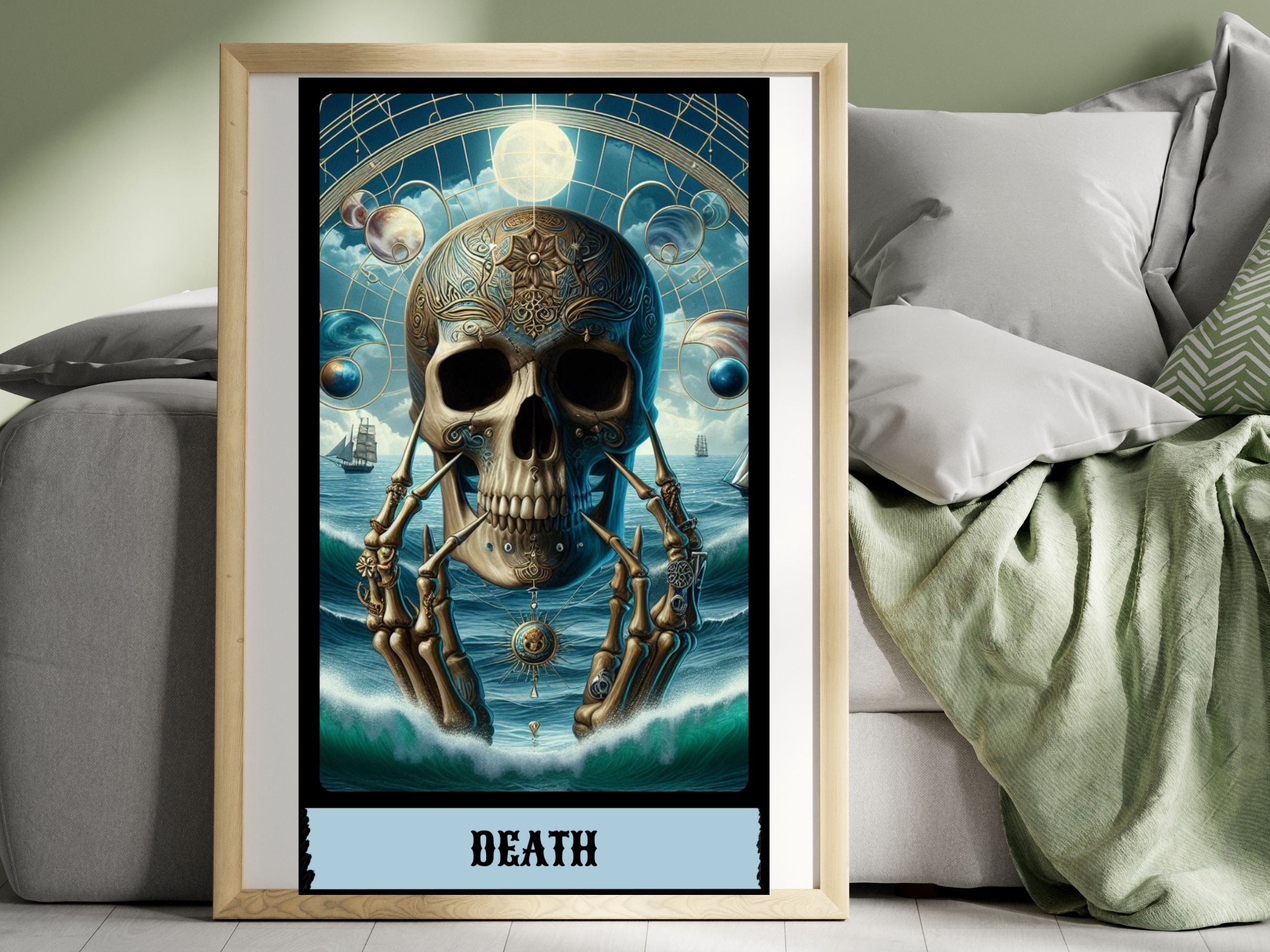 78 Ocean Theme Tarot Cards: Printable Oracle Deck (digital Download) - Etsy