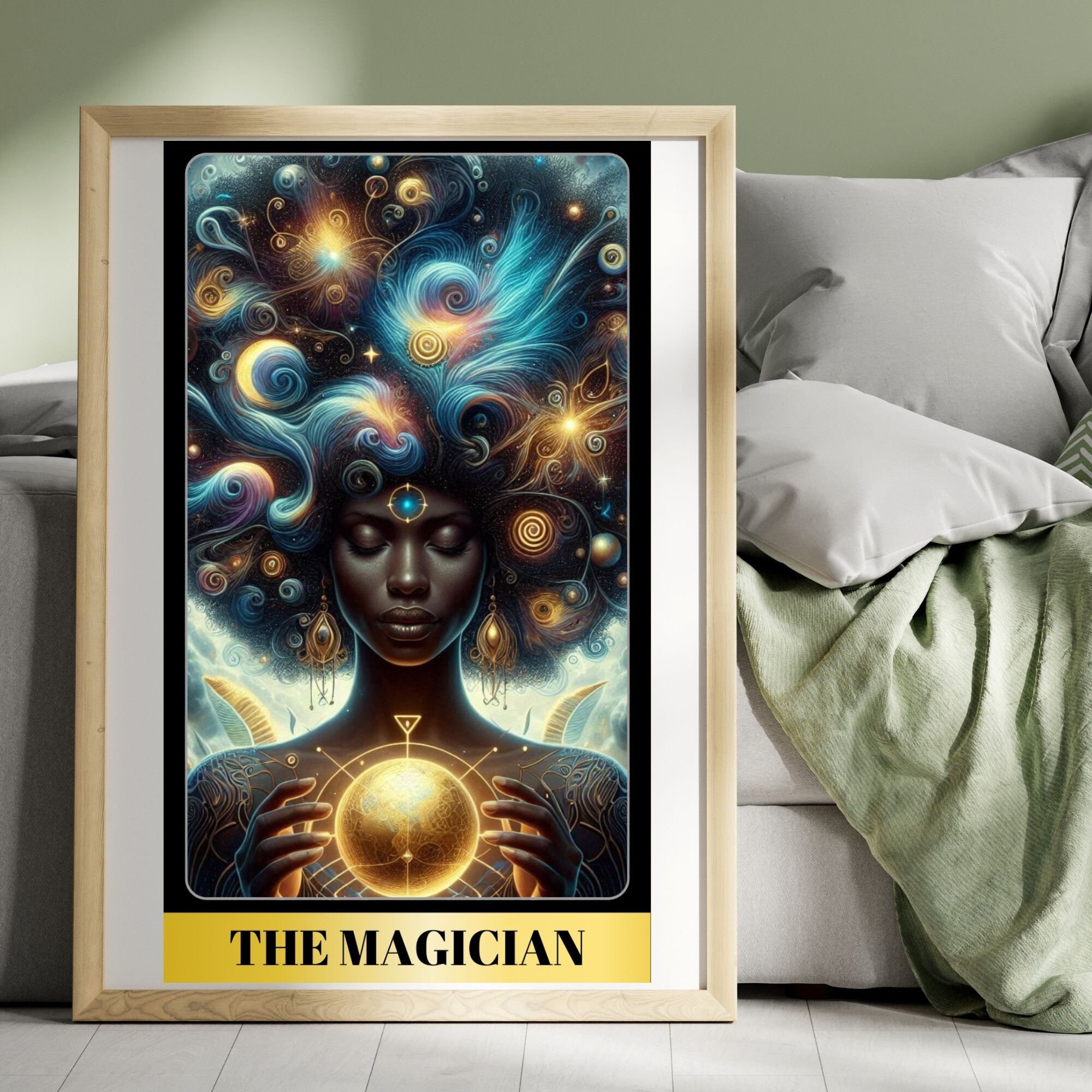 78 Cosmic African Woman Tarot Cards Deck (digital Download) - Etsy
