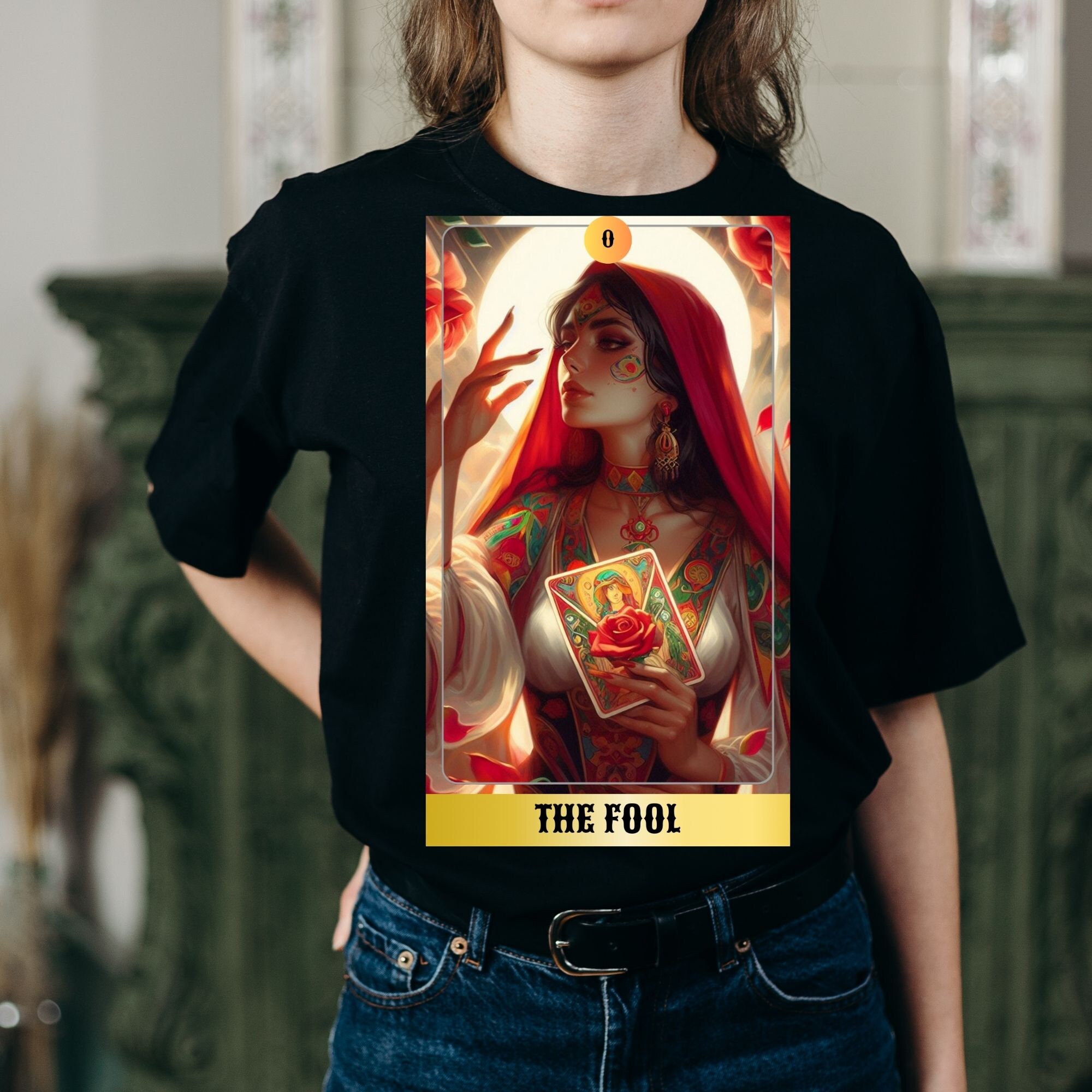 78 Tarot Cards Deck, Red Rose Tarot Cards, Printable Oracle Deck ...