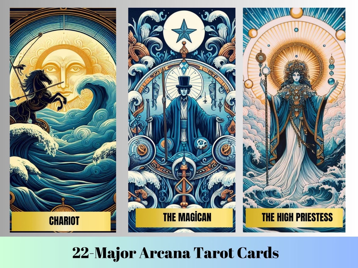 Printable Ocean Tarot Deck: 22 Major Arcana Cards (digital Download) - Etsy