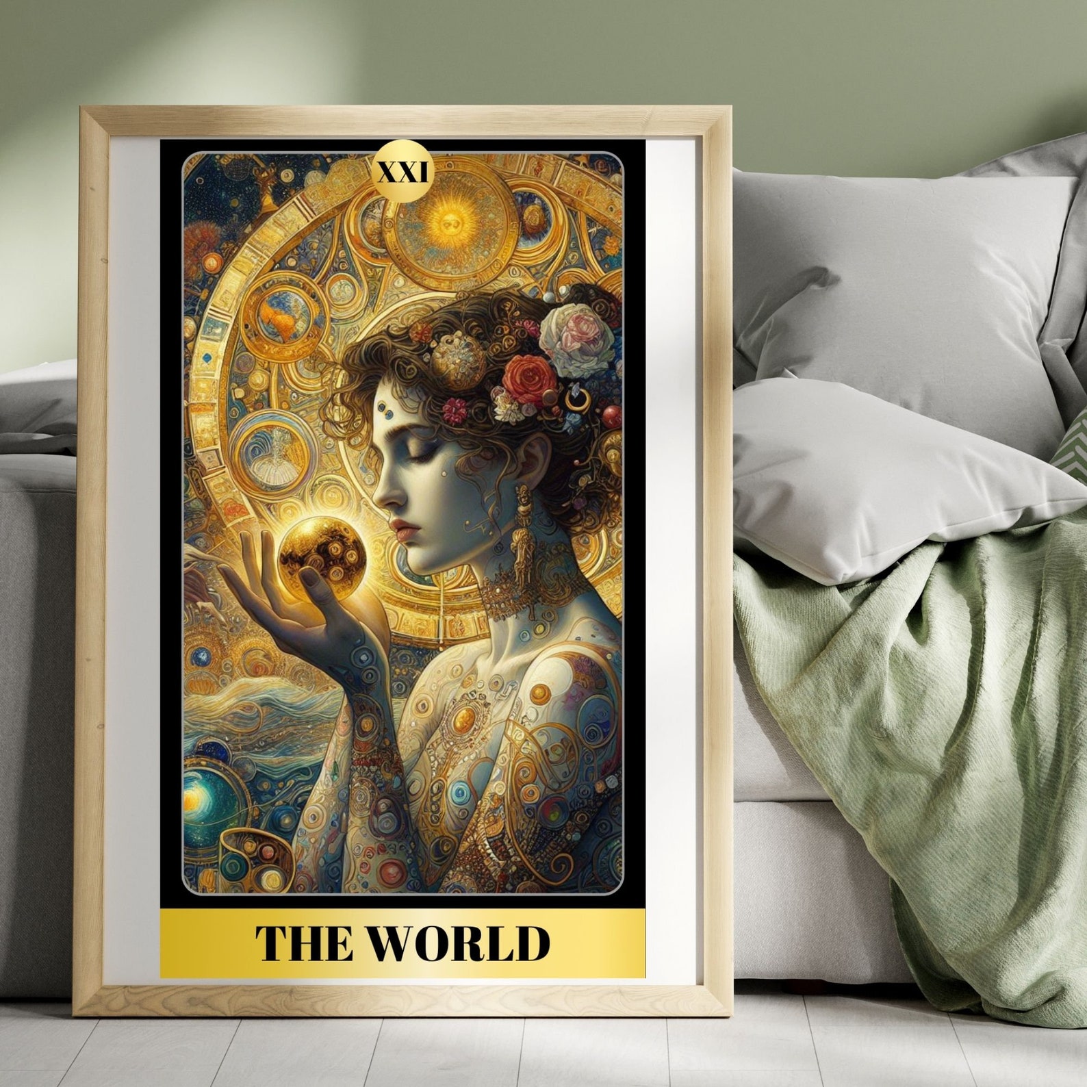78 Tarot Cards Deck, Klimt Theme Tarot Cards, Printable Tarot Deck ...