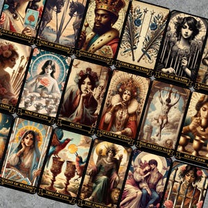 Vintage Medusa Tarot Deck: 78 Mystical Cards With Pouch - Etsy
