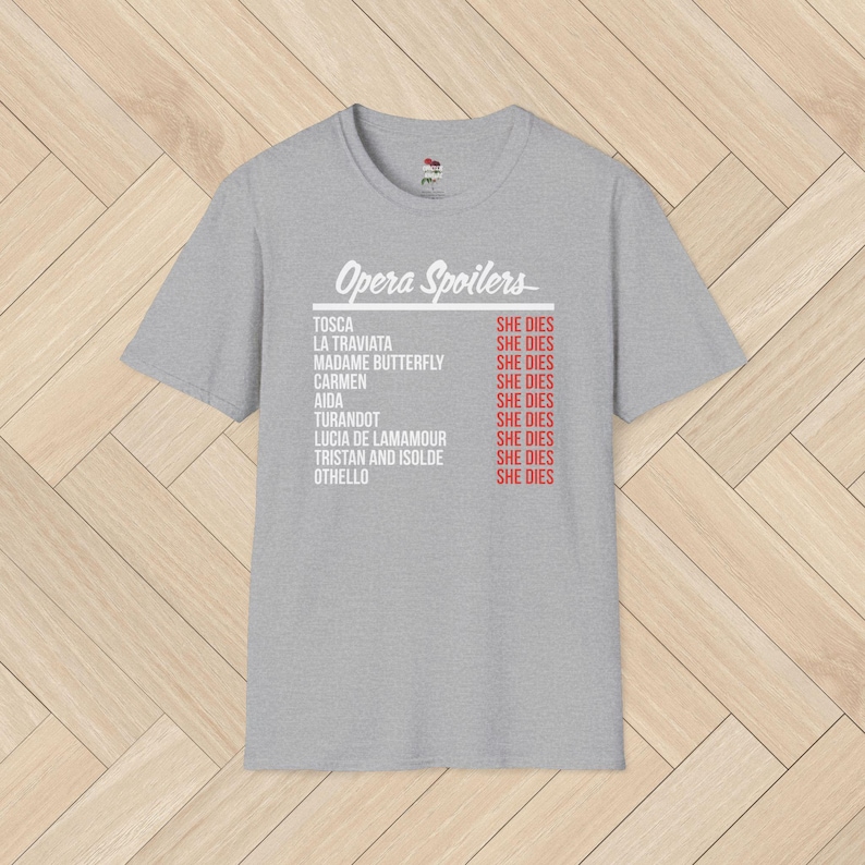 Opera Shirt, Opera Spoilers T-shirt, Opera Lover Gift, Musician Tee ...