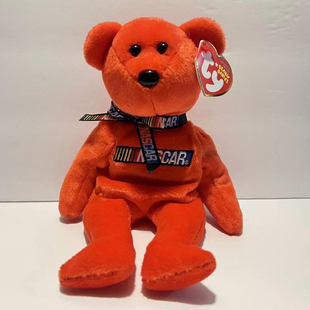 TY Beanie Baby RACER the Nascar Bear ( Red Version ) (8.5 Inch) NWT ...