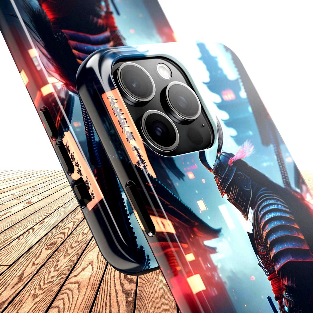 Samurai Phone Case, Japanese Aesthetic Tough iPhone Case, Galaxy Cover ...
