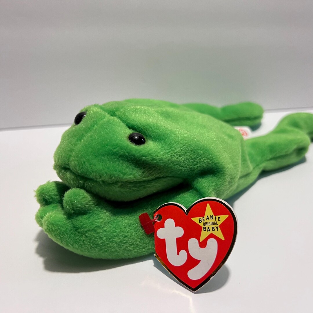 TY Beanie Baby LEGS the Frog Vintage Ty Stuffed Animal Nostalgic Toy ...