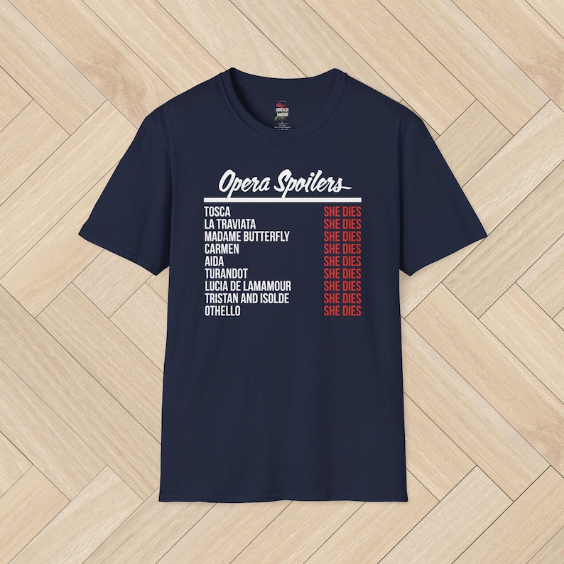 Opera Shirt, Opera Spoilers T-shirt, Opera Lover Gift, Musician Tee ...