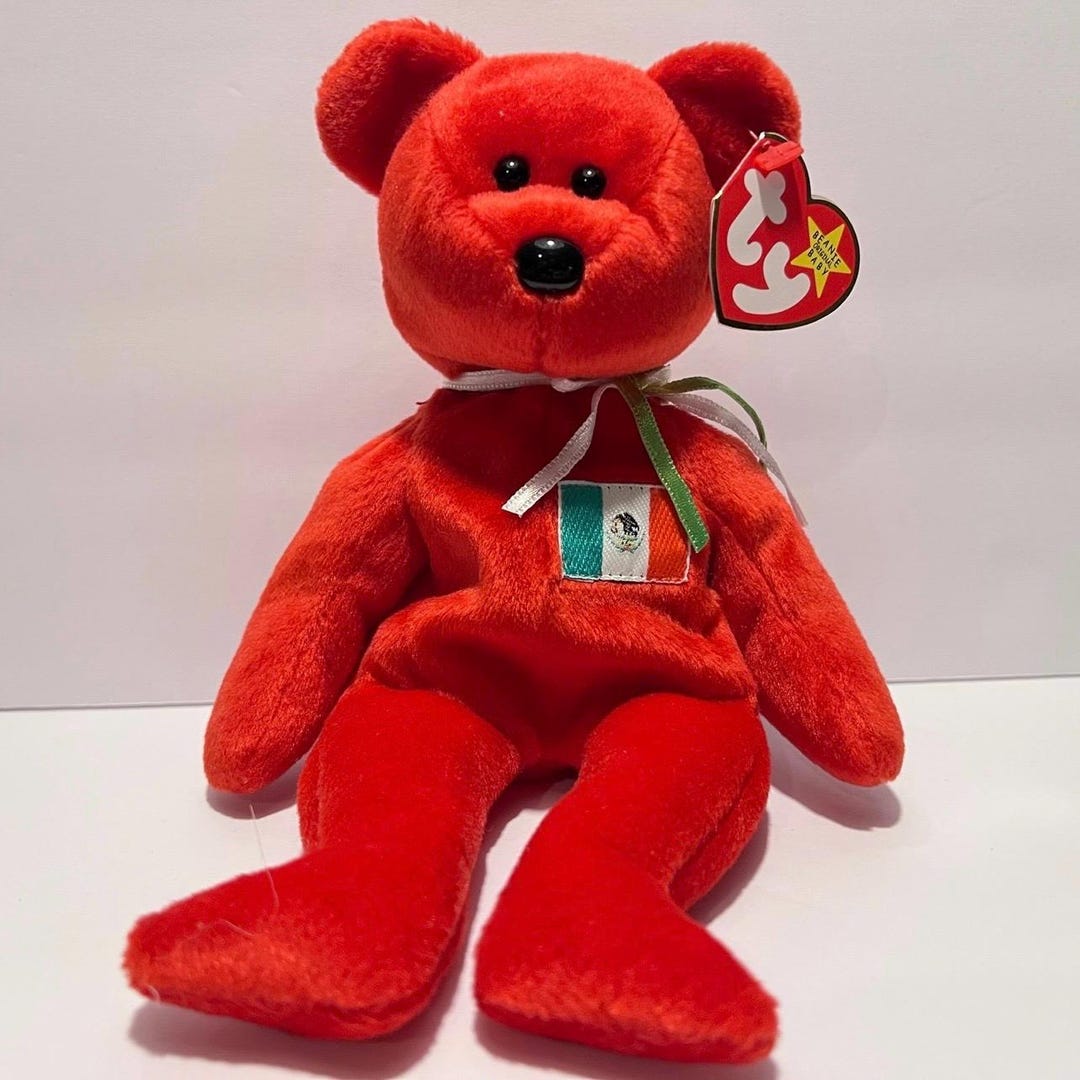 Ty Beanie Baby OSITO the Bear Plush NWT Nostalgic Stuffed Animal Toy ...