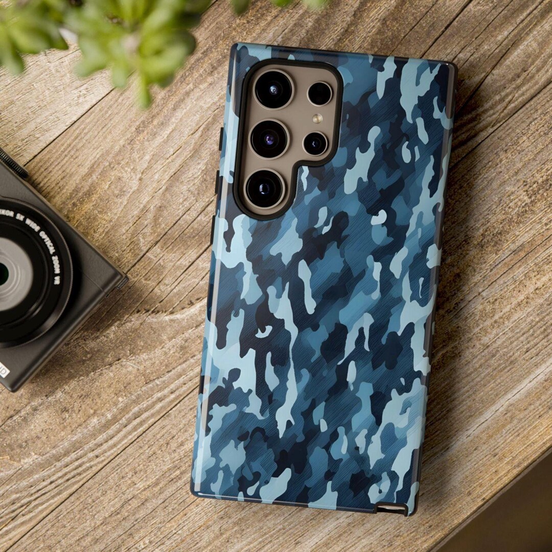 Blue Camo Tough Cases, Camouflage Phone Cases, Protective Phone Covers ...
