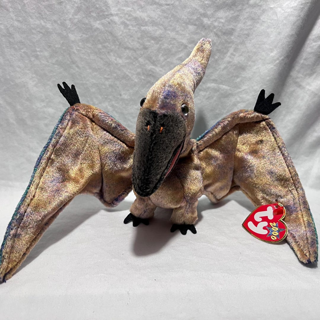 Ty Beanie Baby SWOOP the Pterodactyl Dinosaur Collectible Ty Stuffed ...