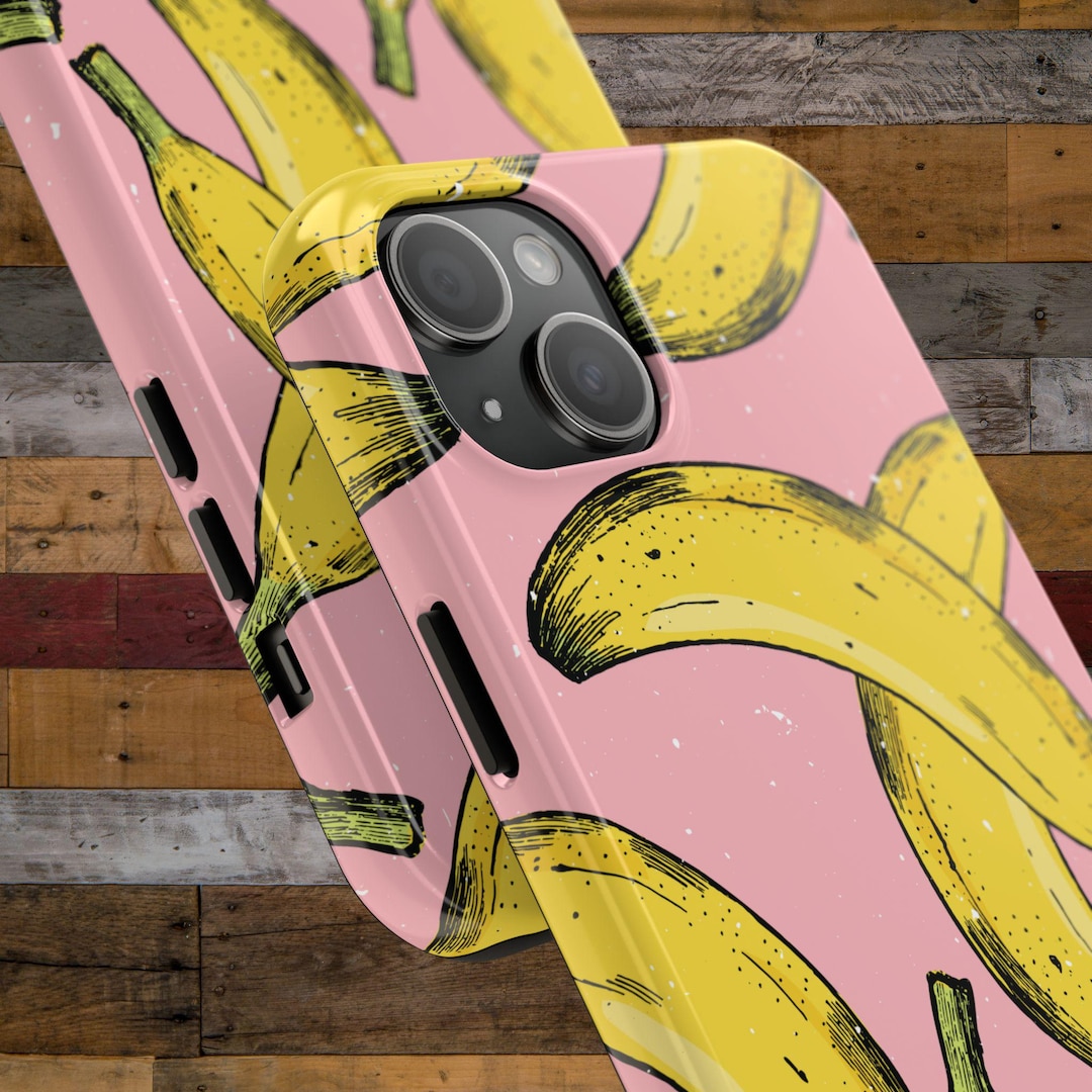 Pink Banana Pop Art Phone Case: Protective Tech Accessory - Etsy