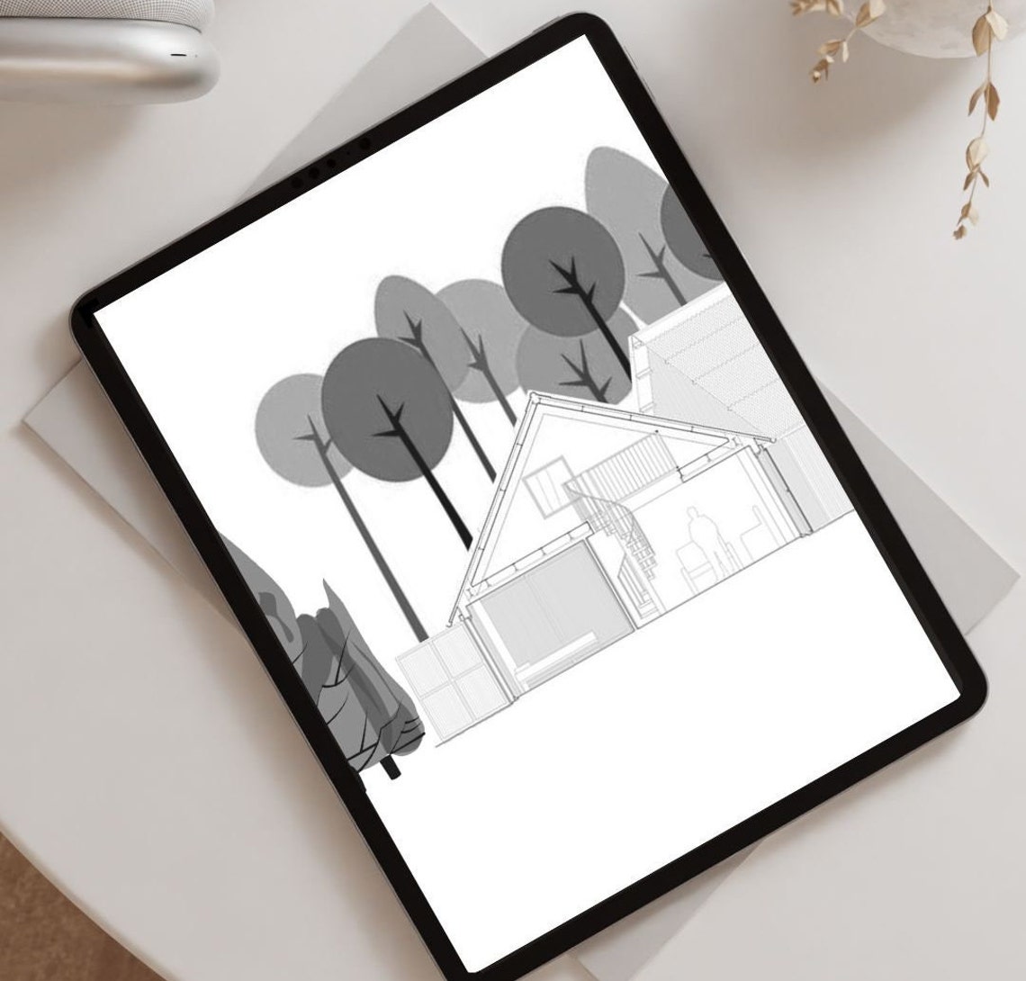Brush Preset Trees, Photoshop, Procreate, Indesign, Illustrator - Etsy