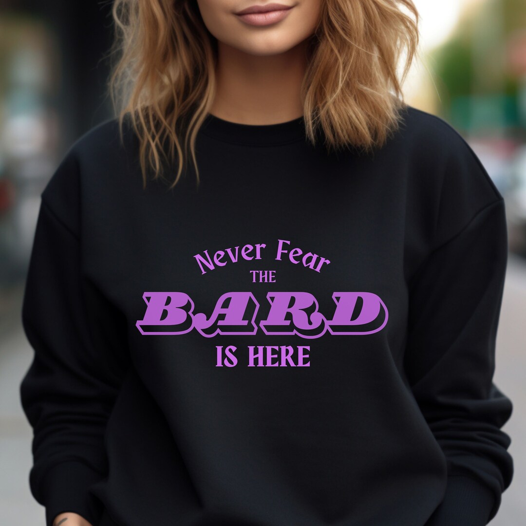 Never Fear the Bard is Here Character Shirts for Gamers Dnd Fantasy ...